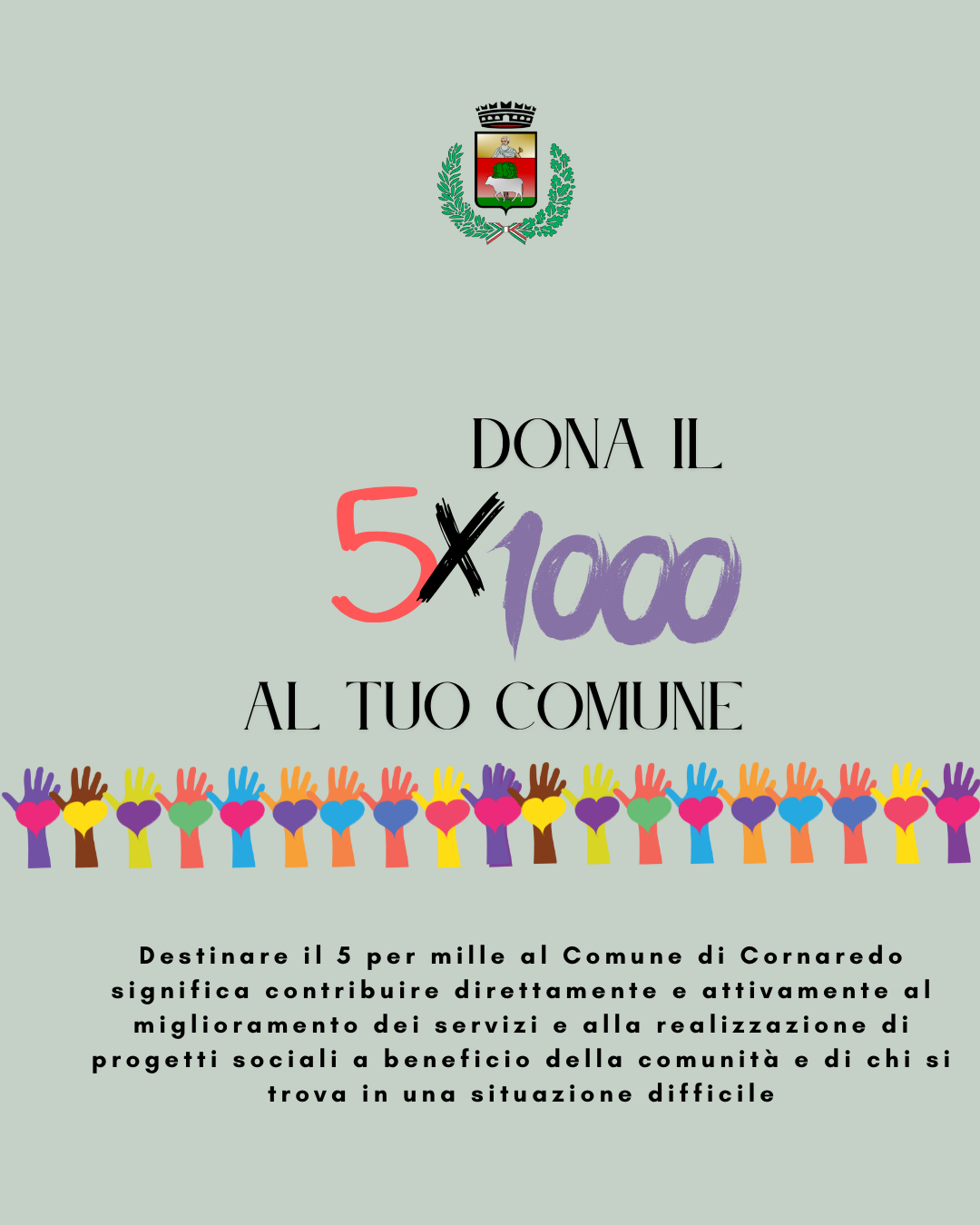 Dona il tuo 5 per mille al Comune – Comune di Cornaredo