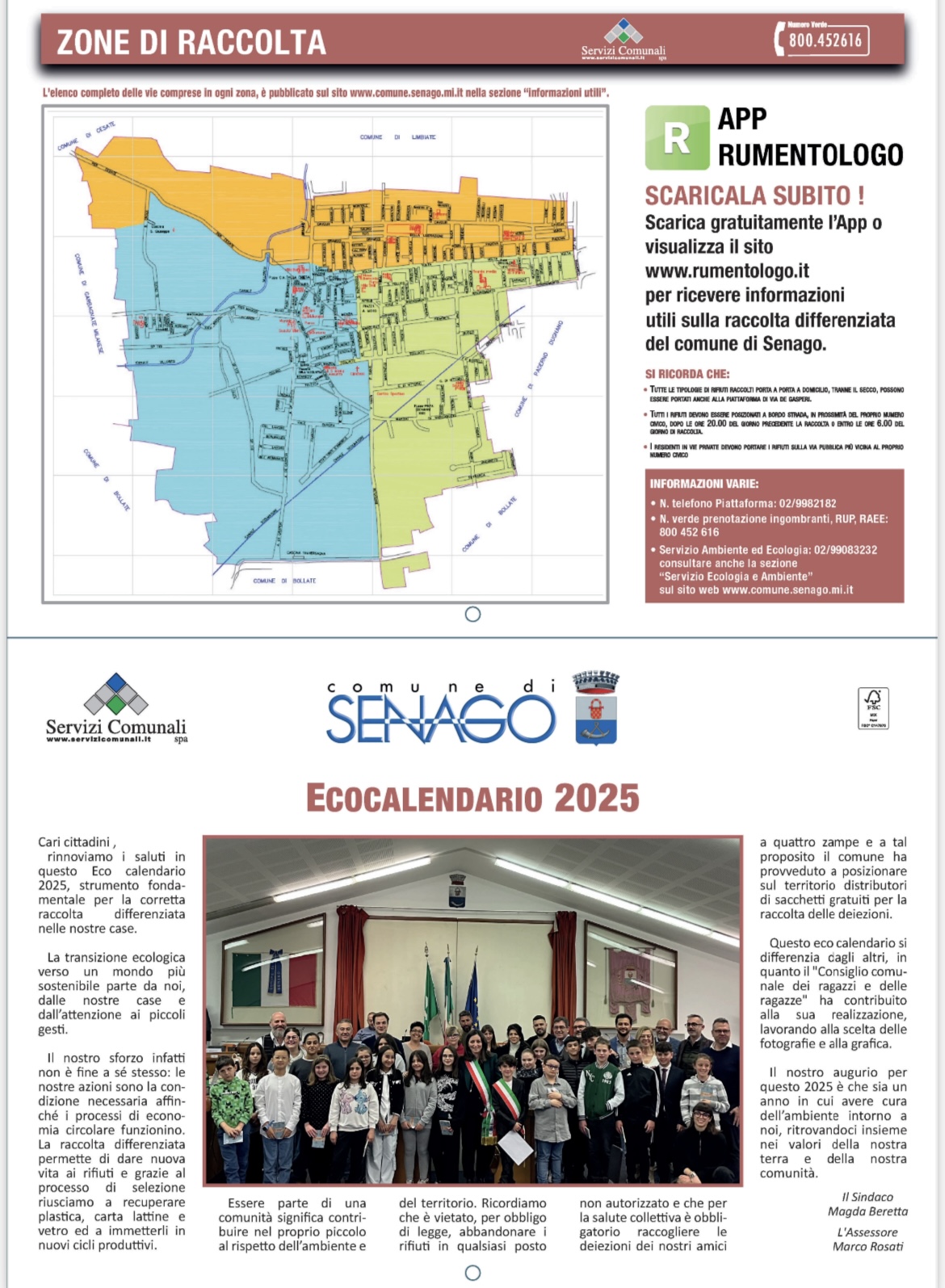 Servizi Comunali: Ecocalendario 2025 e App gratuita “Il Rumentologo ...