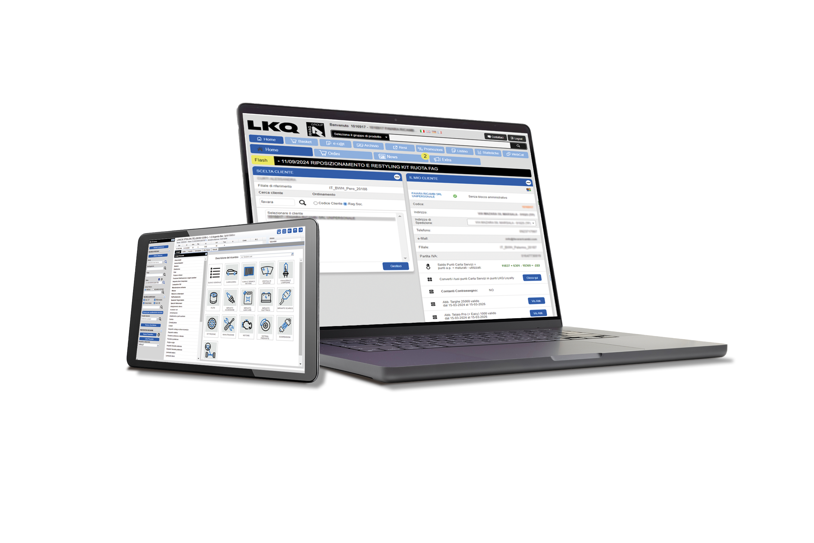 Restyling per l’eCommerce di LKQ RHIAG - PartsWeb