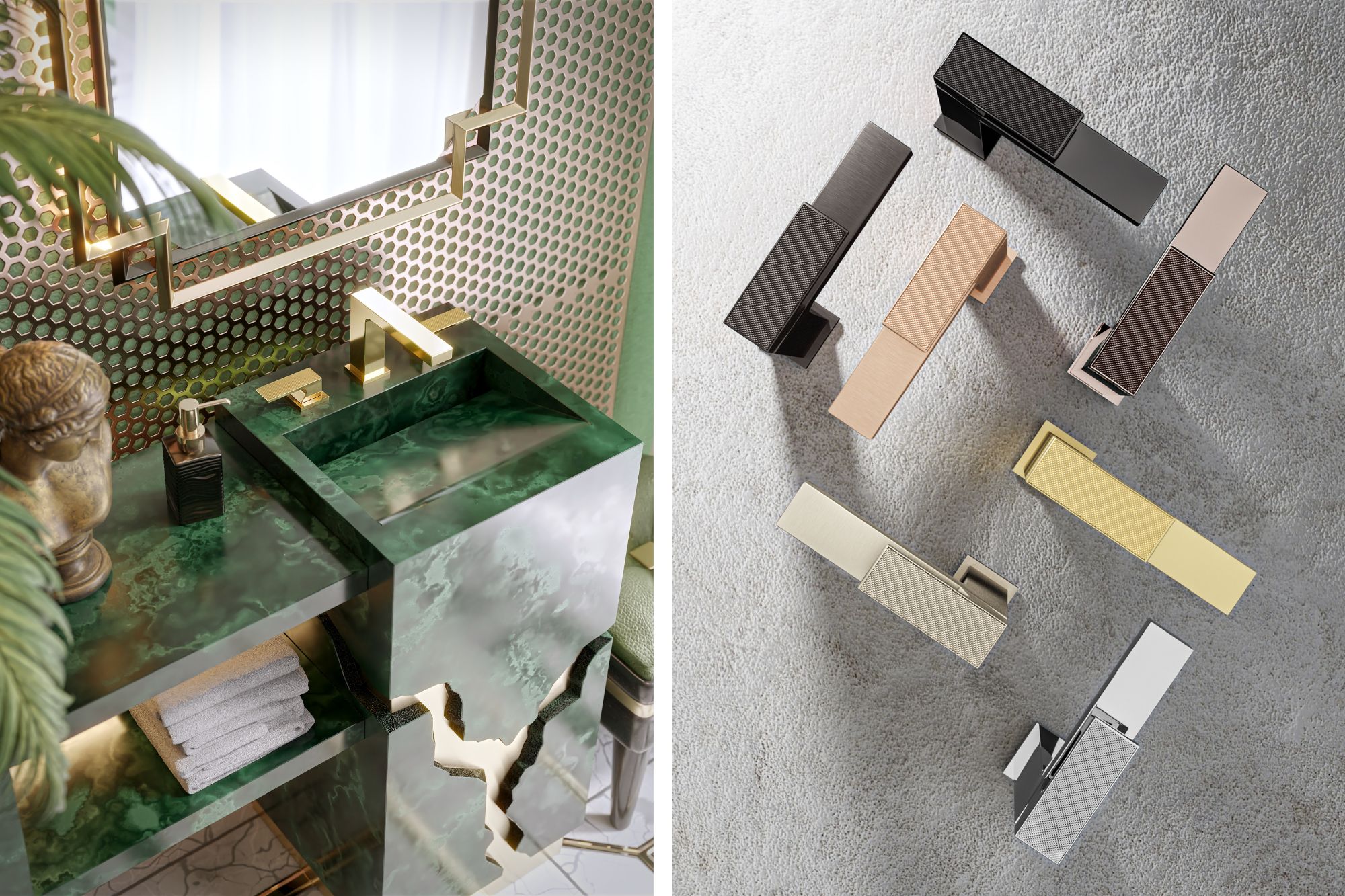 Al Salone del Bagno le texture sensuali di Incanto Arté by Graff