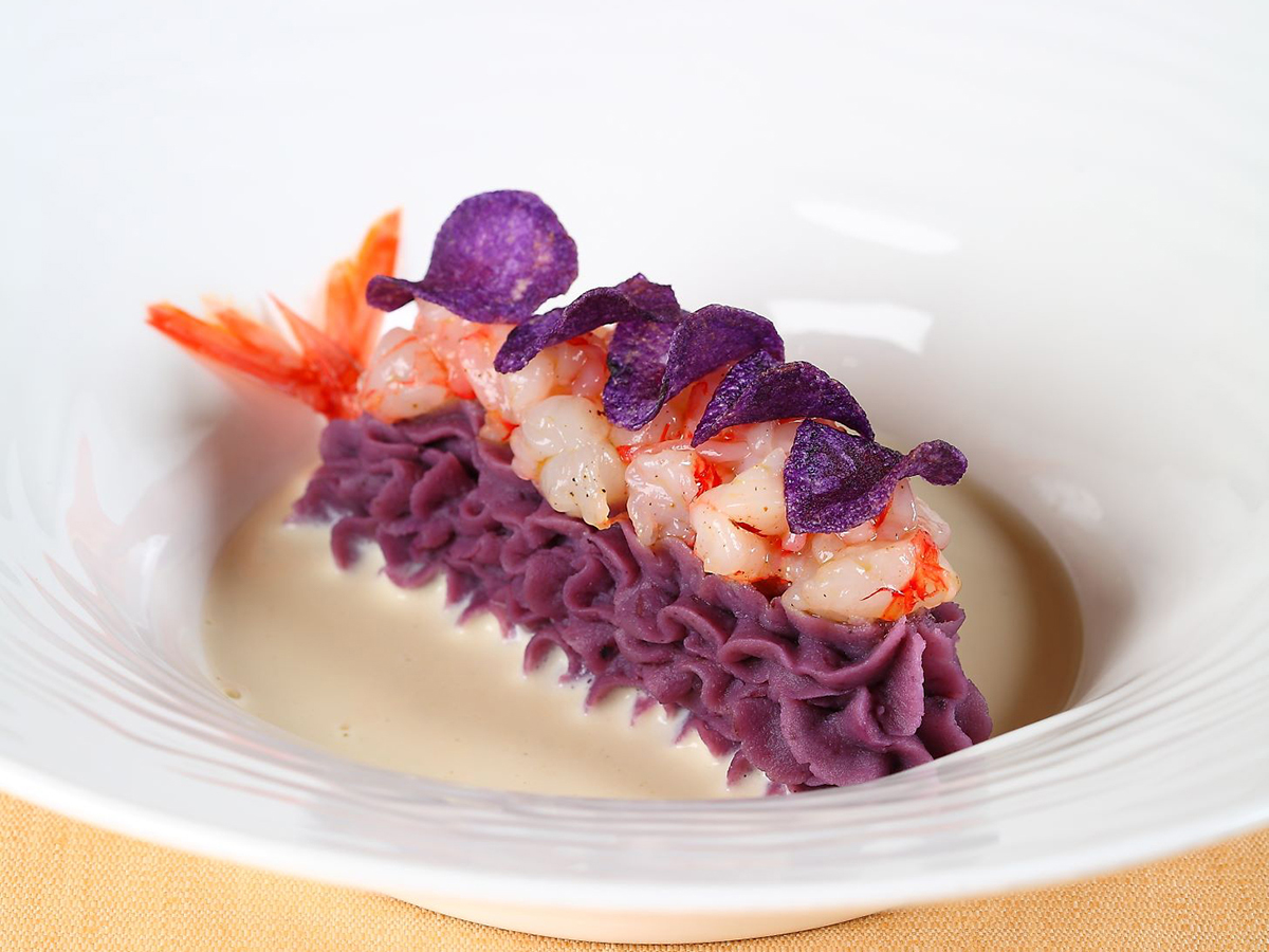 Patata viola: ricetta originale dello Chef stellato Stefano Cerveni