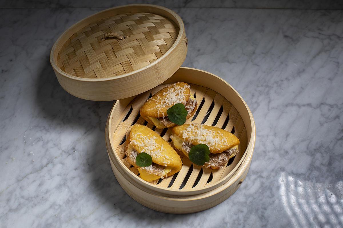 La ricetta del Bao con guancia alla carbonara