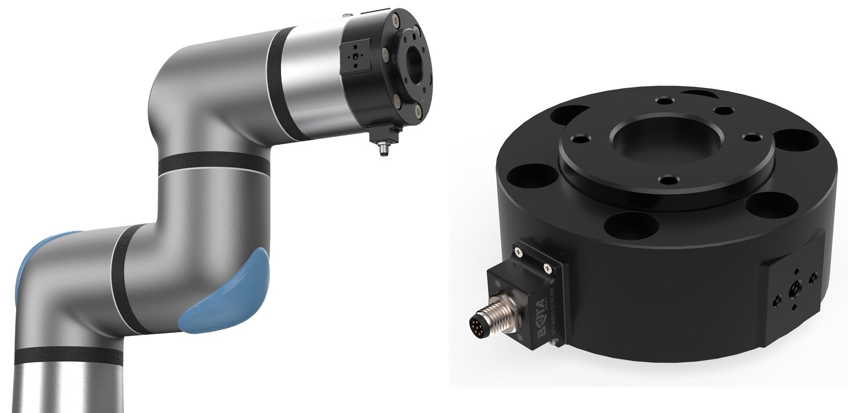 Robot collaborativi, sensore di precisione per carico utile elevato