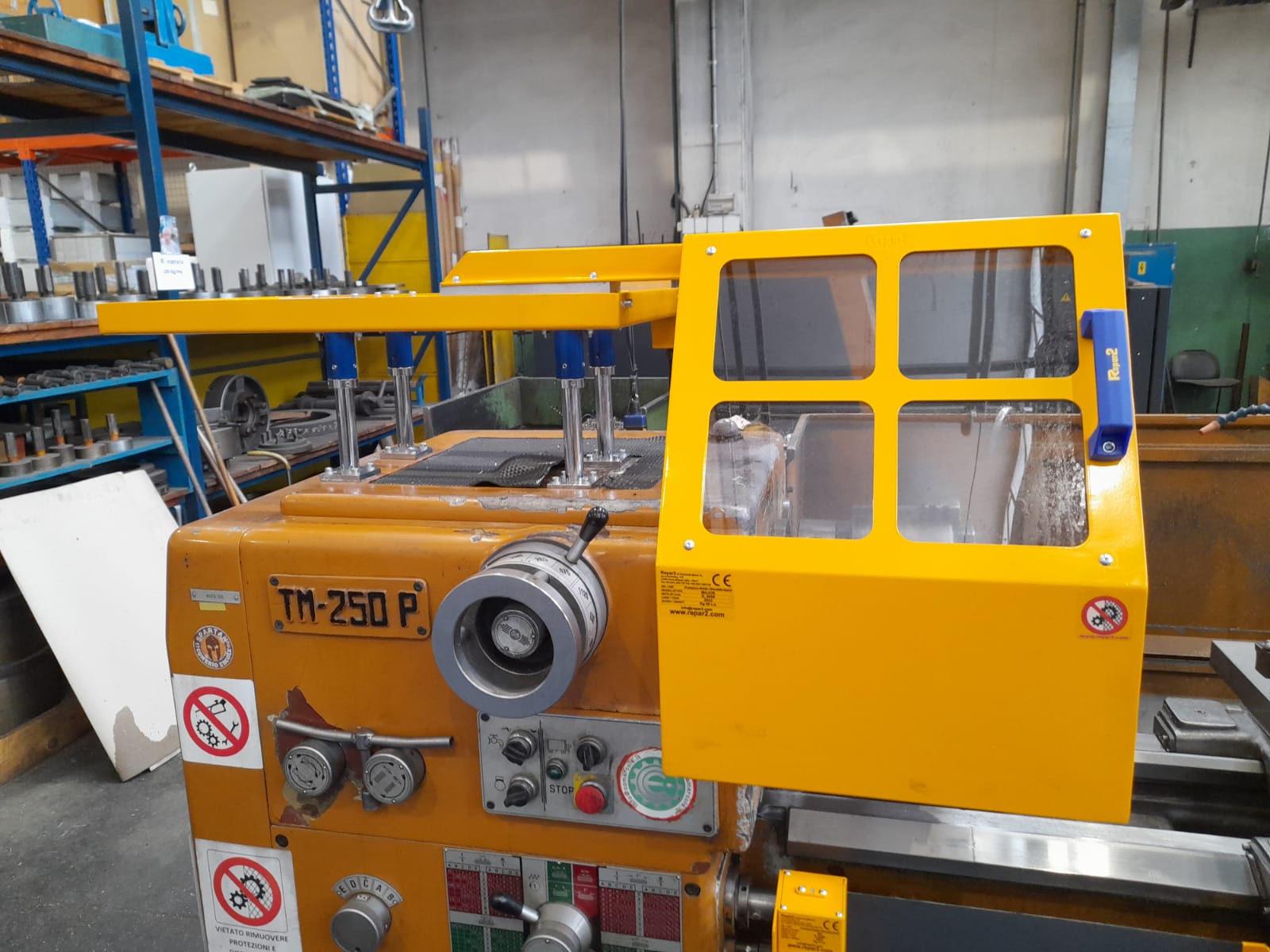 Repar2, protezioni per torni EN ISO 23125:2015 - Techmec